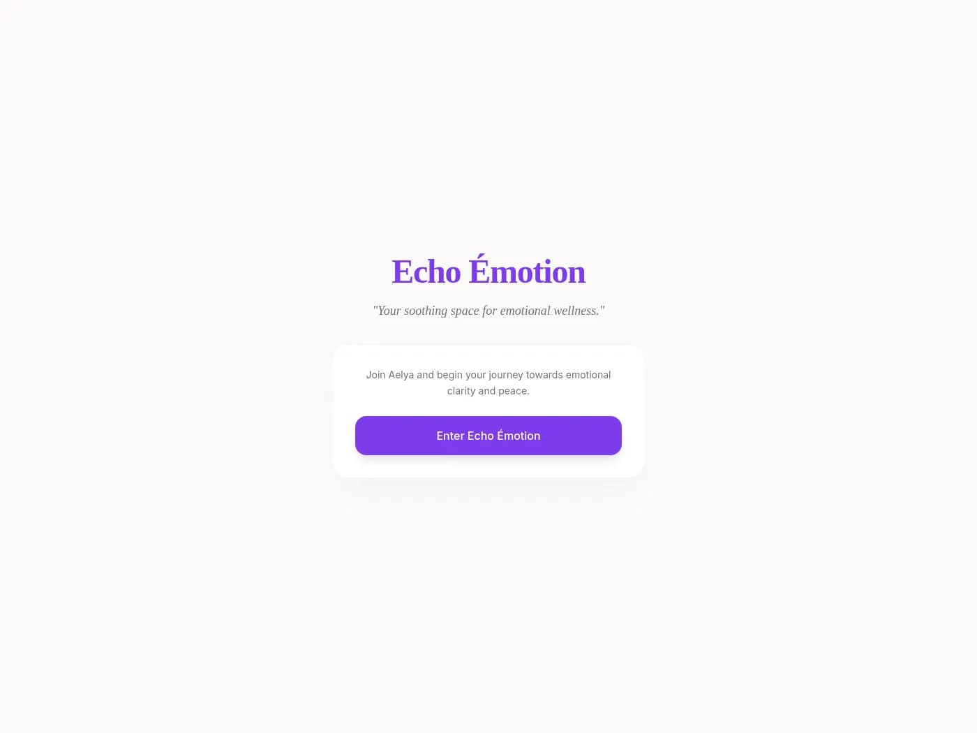 Echo Émotion Journal