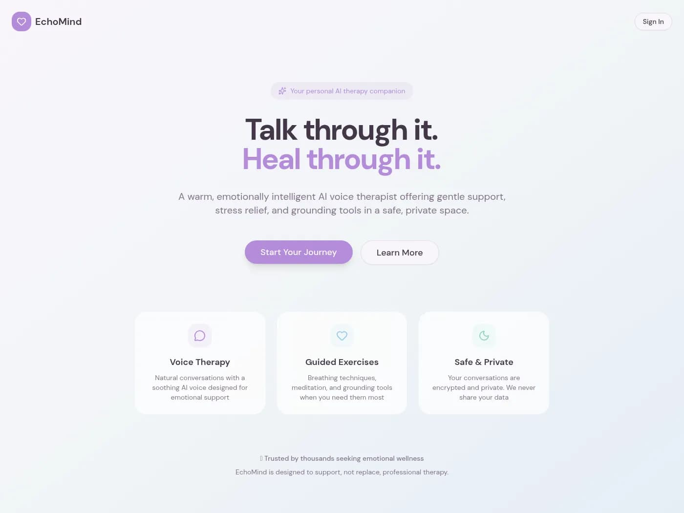 EchoMind Voice Therapist