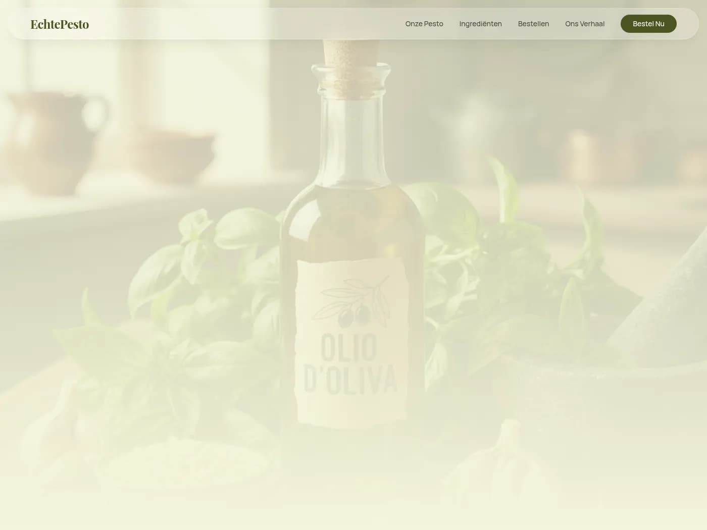 EchtePesto Landing Page