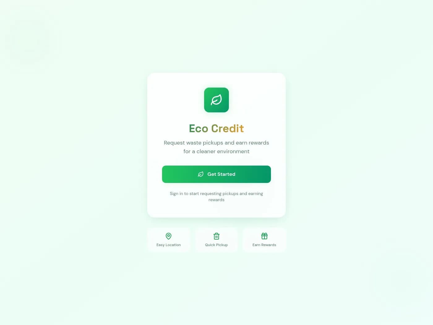 Eco Credit Rewards