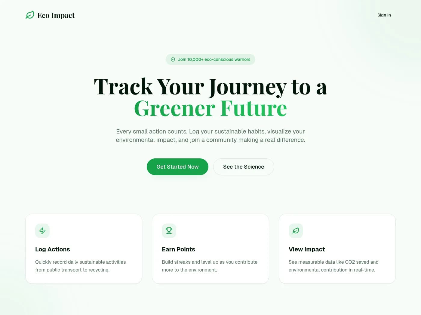 Eco Impact Tracker