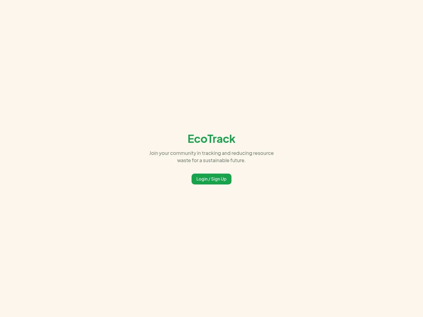 EcoTrack Dashboard