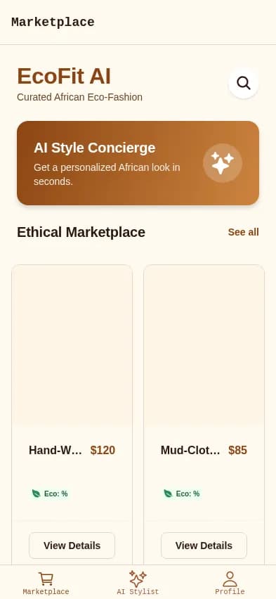 EcoFit AI Marketplace