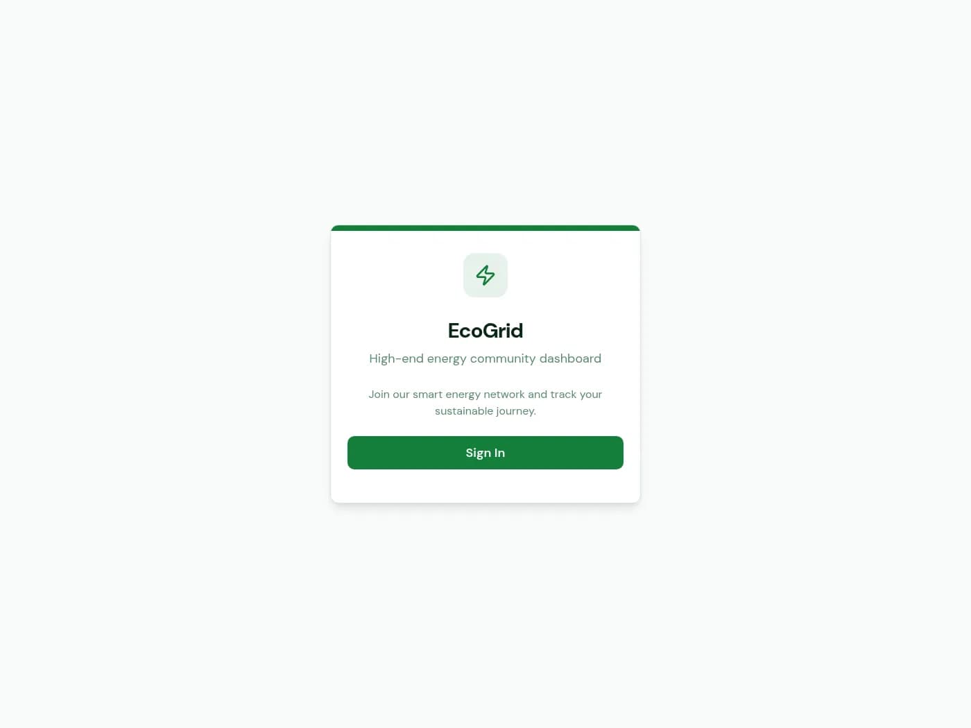 EcoGrid Master App