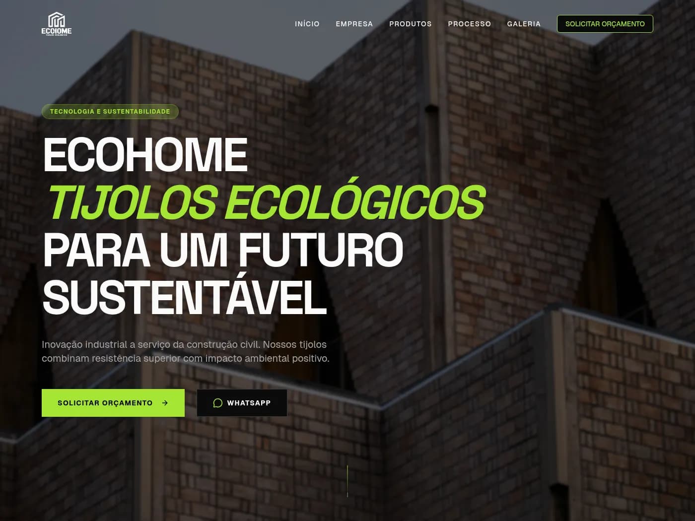 EcoHome Web Experience