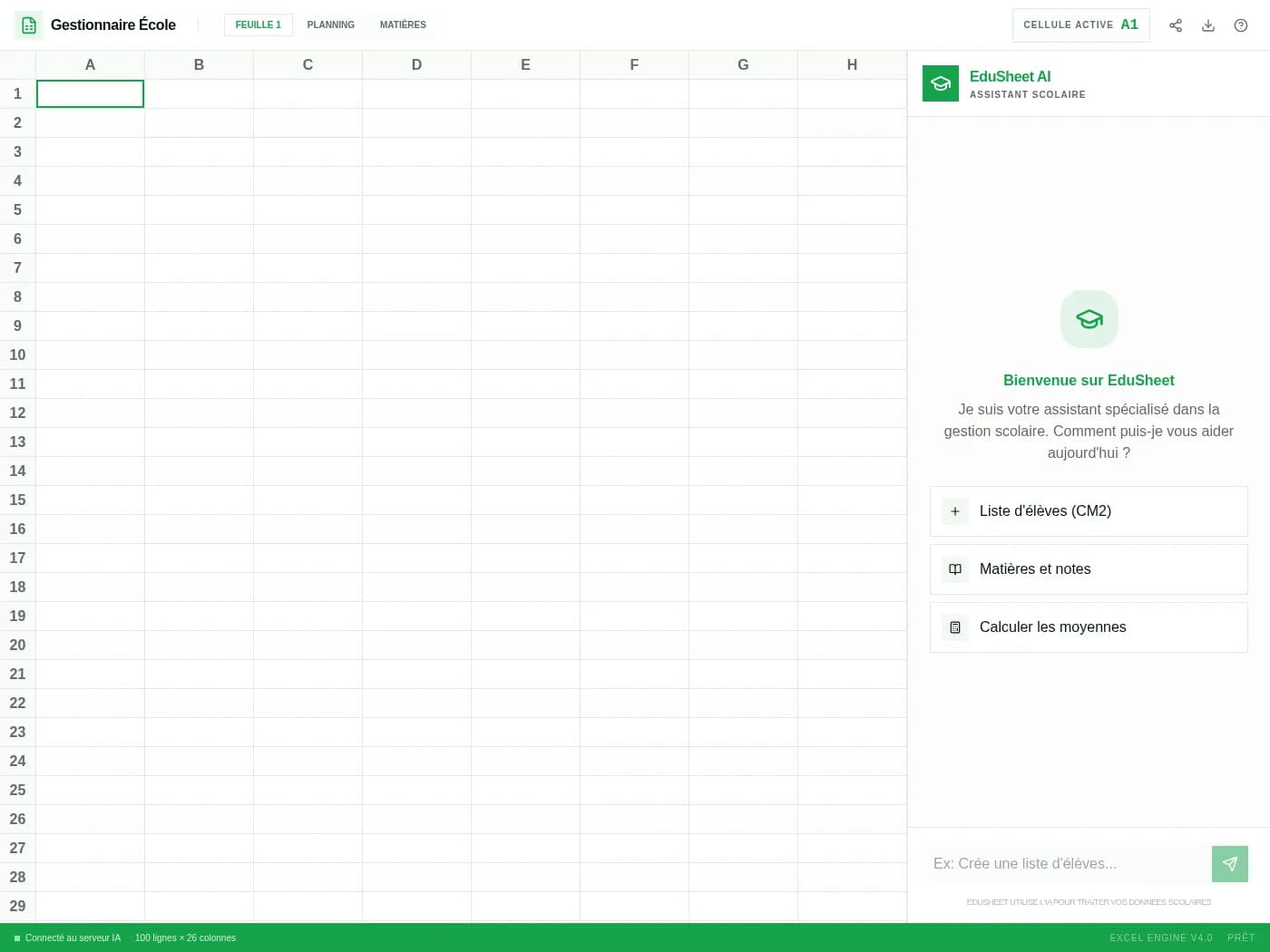 École Excel Manager