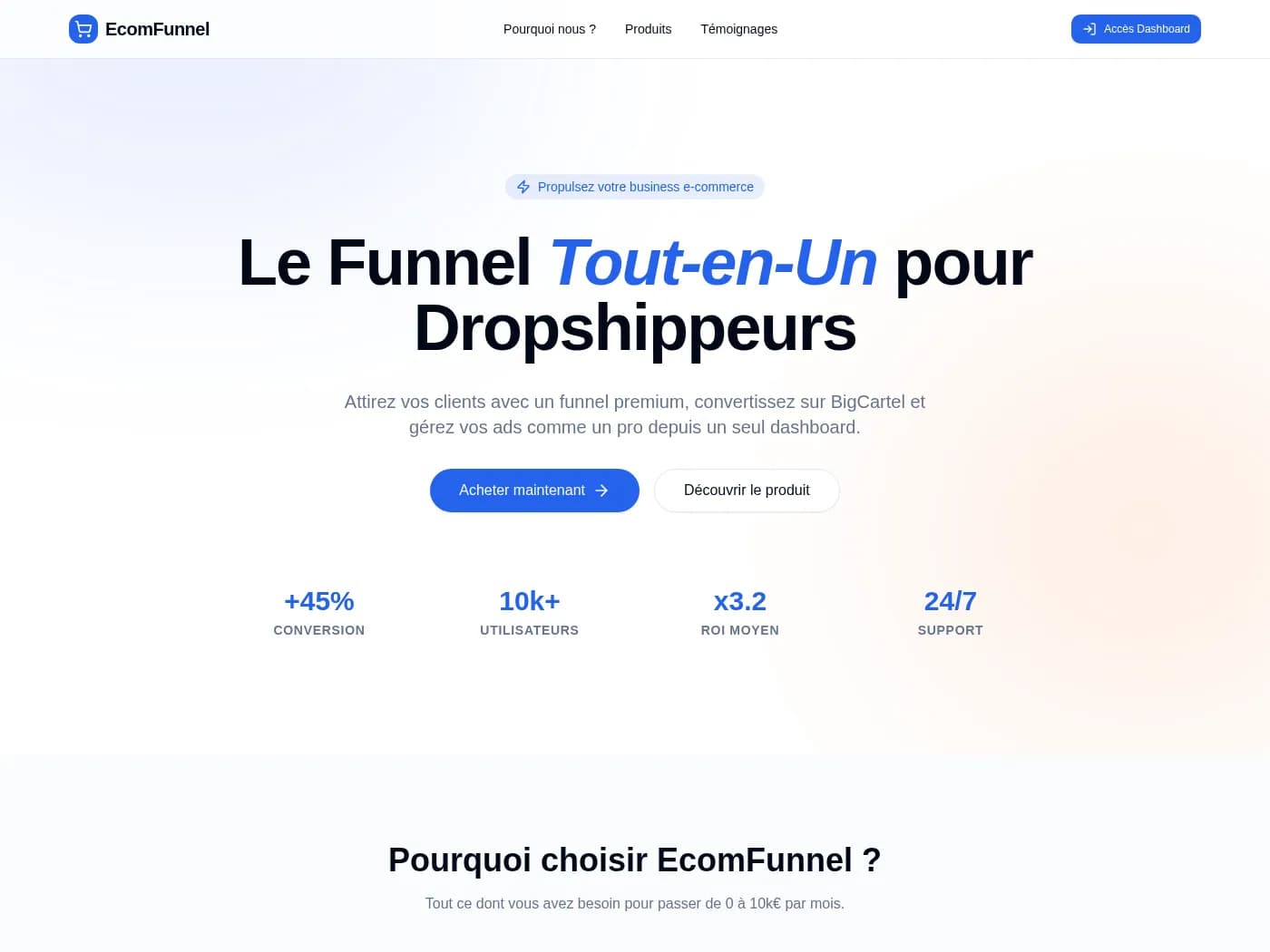 Ecom Funnel & Ads Suite
