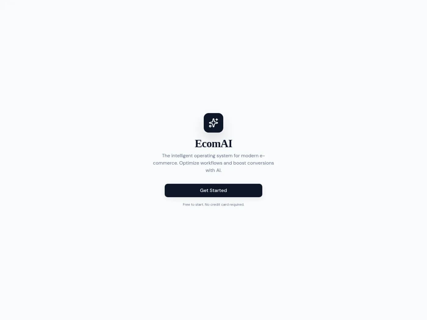 EcomAI SaaS Platform