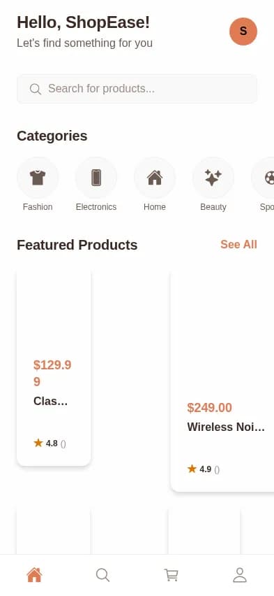 ShopEase E-Commerce