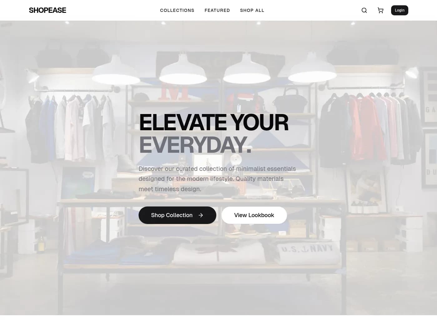 ShopEase E-commerce Site