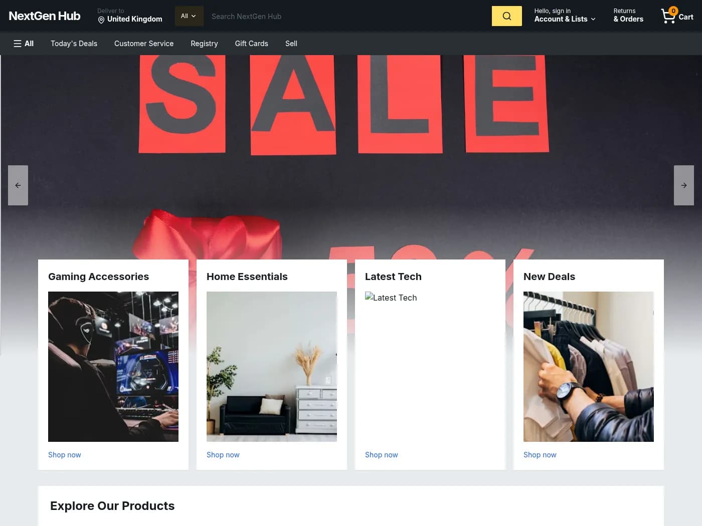 NextGen E-Commerce Hub