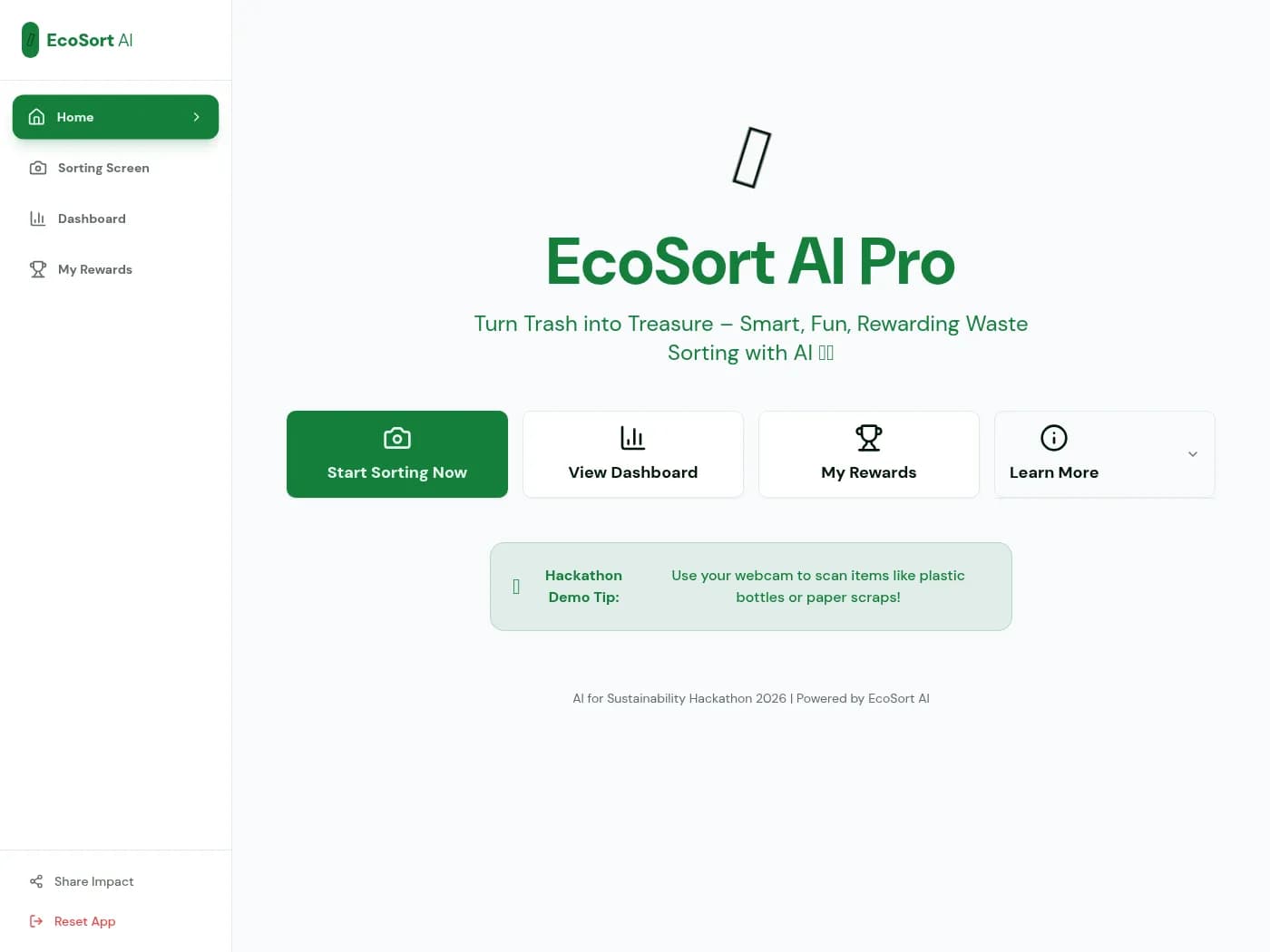 EcoSort AI Pro