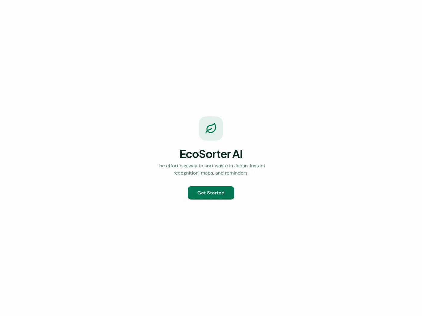 EcoSorter AI Assistant
