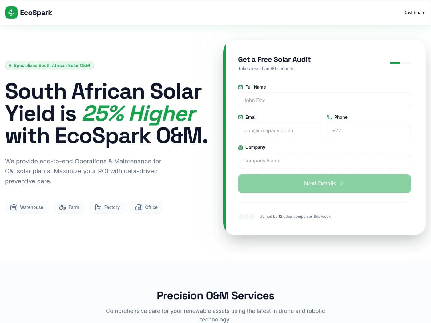 EcoSpark AI Lead Funnel