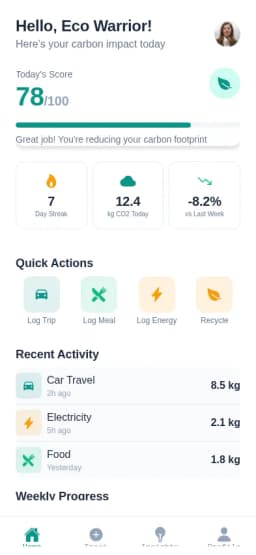 EcoSync Carbon Tracker