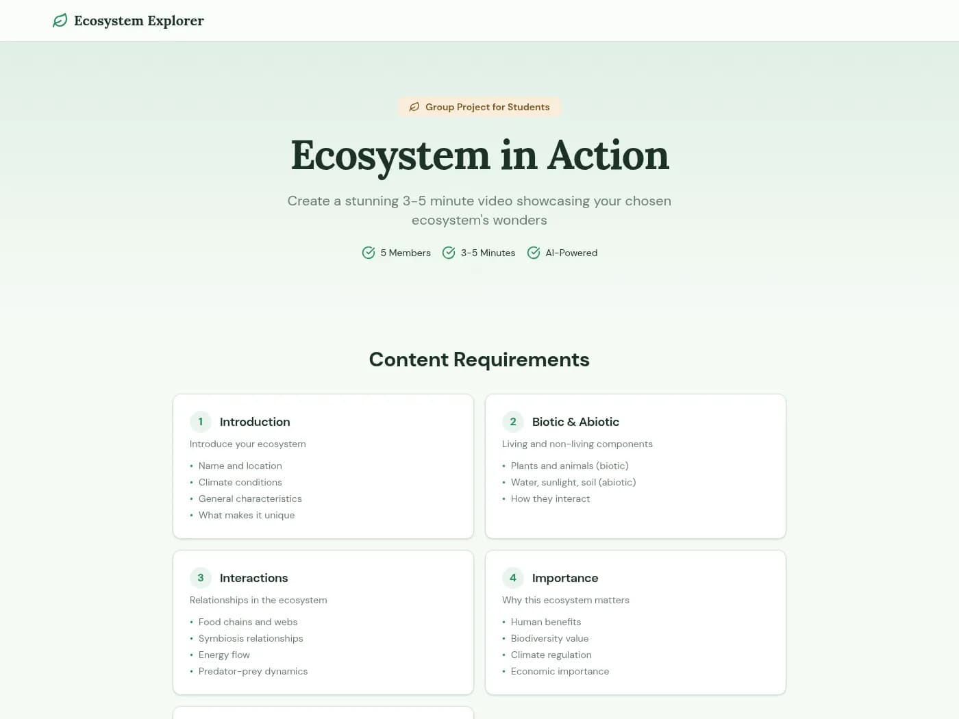 Ecosystem Explainer Video
