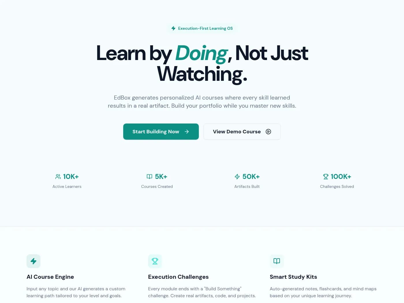 EdBox Execution Learning