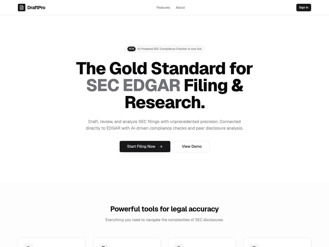 EDGAR Filing DraftPro