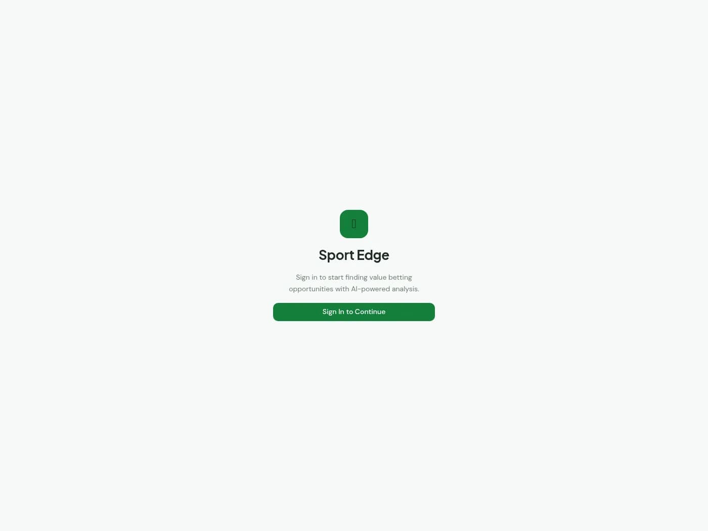 Sport Edge Value Finder
