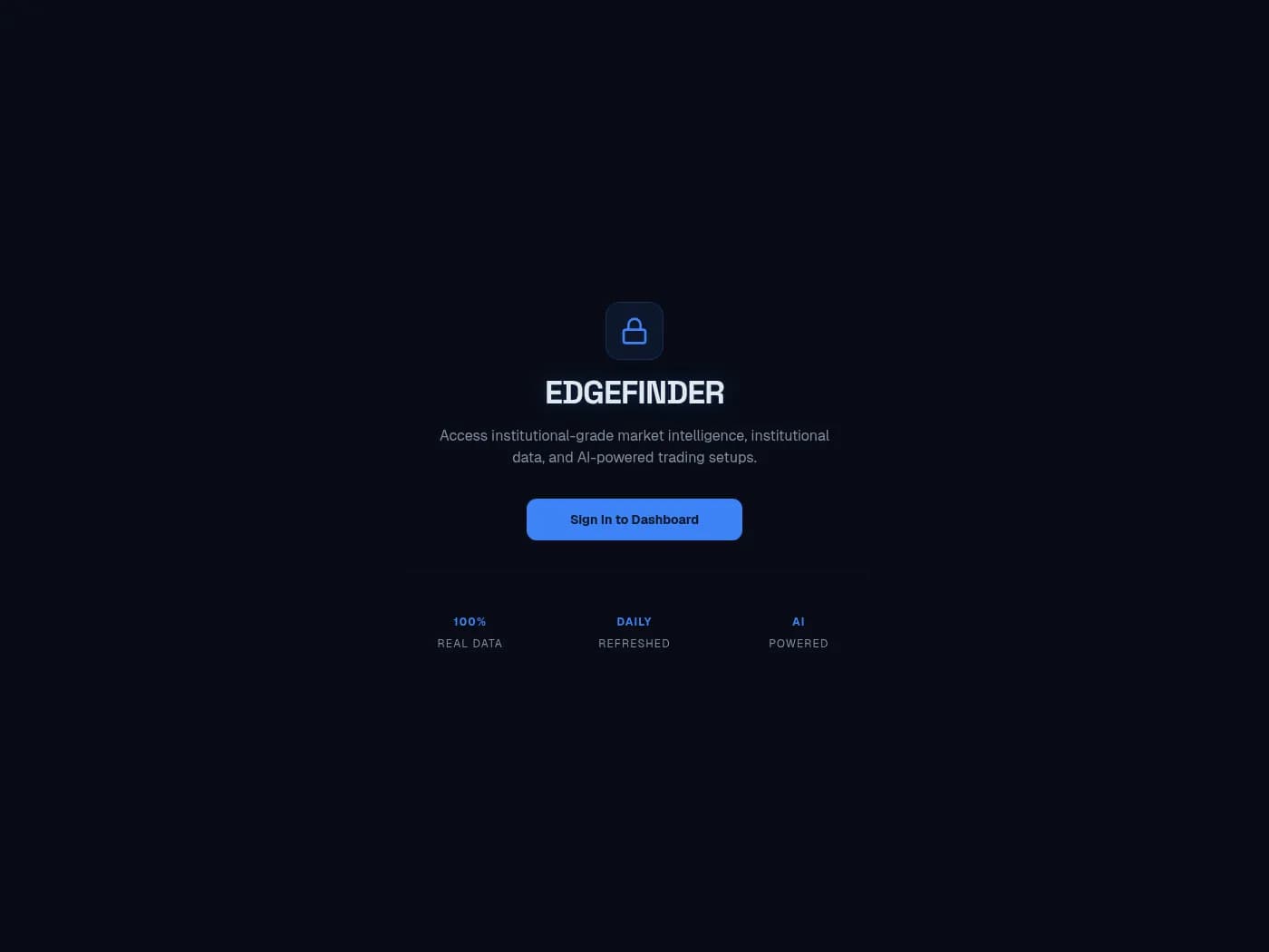 EdgeFinder Dashboard