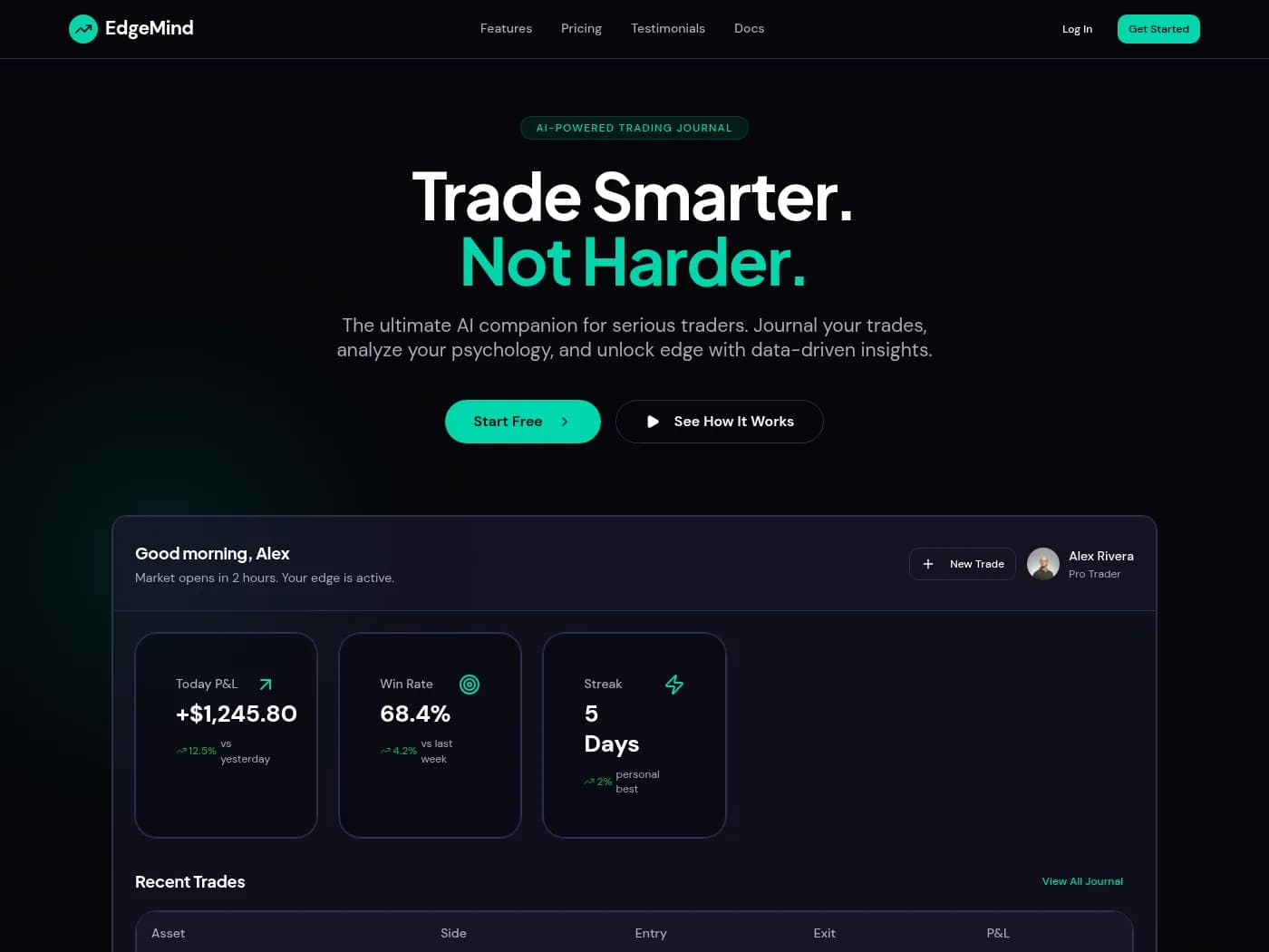 EdgeMind SaaS Landing