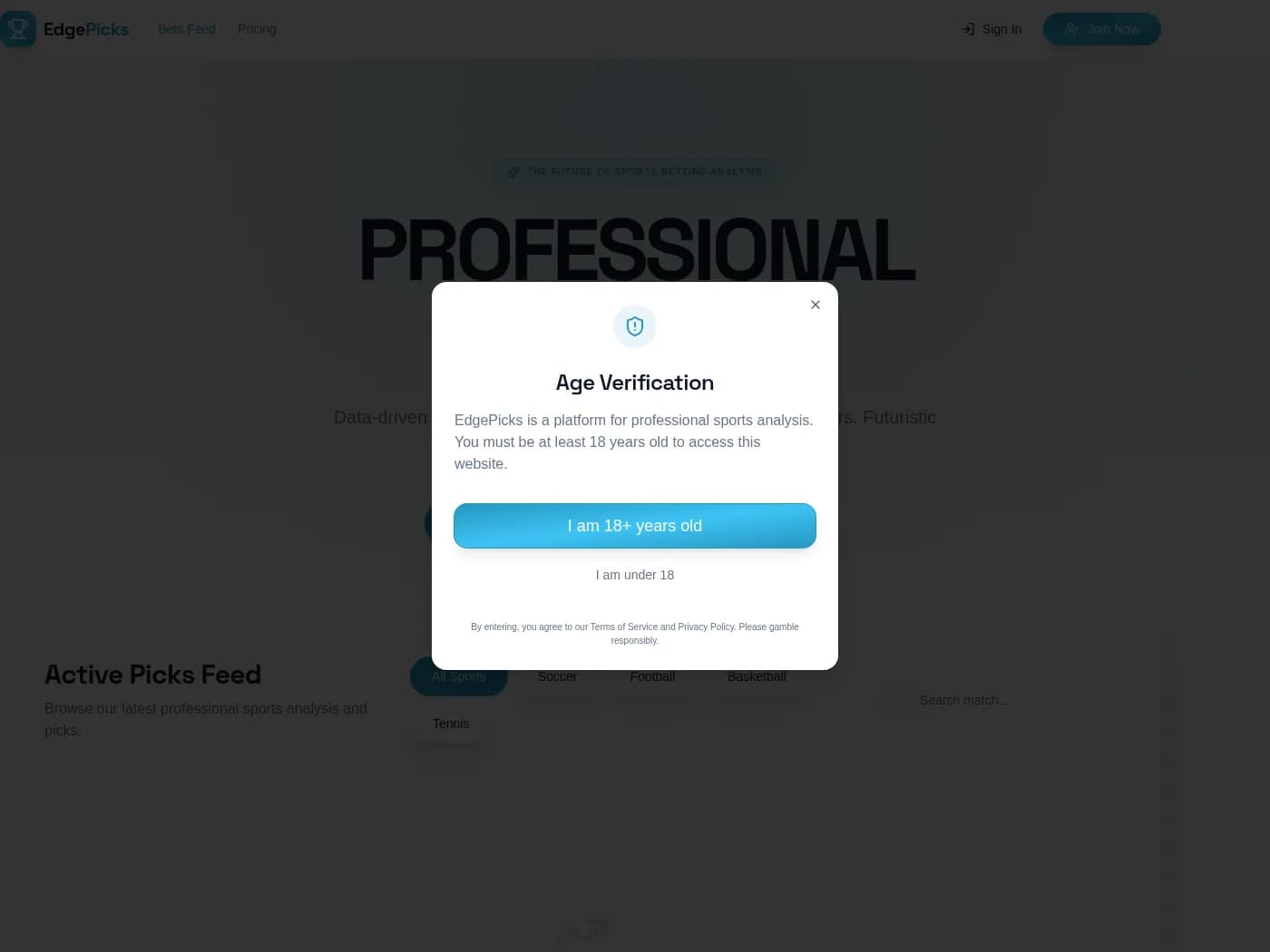 EdgePicks Sports Platform
