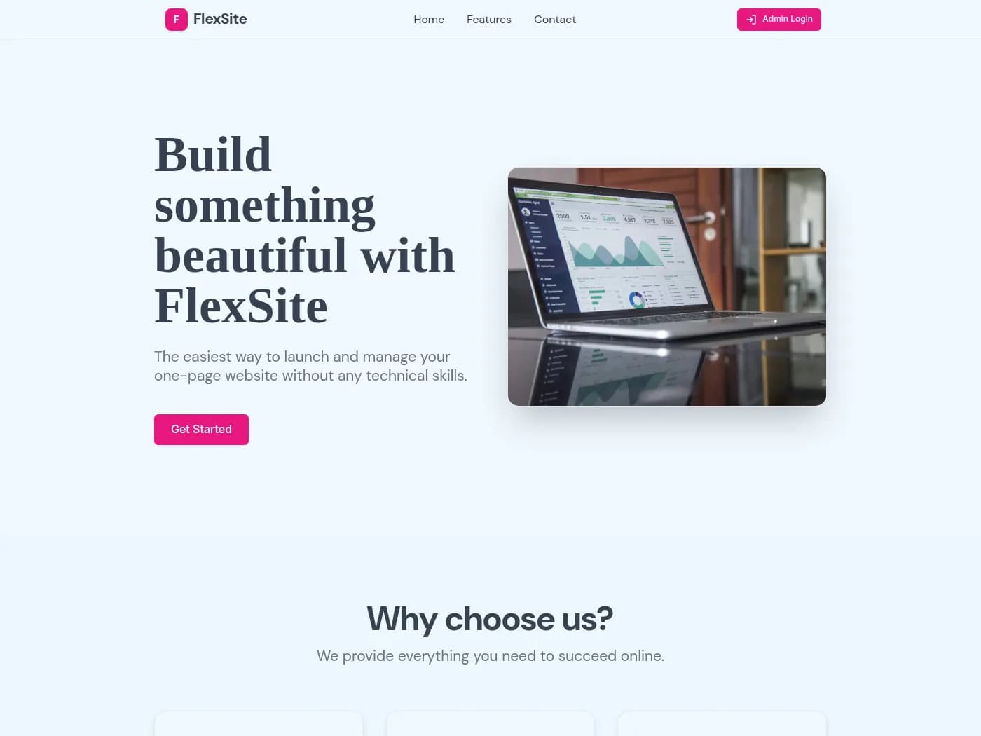 Editable One Page Site