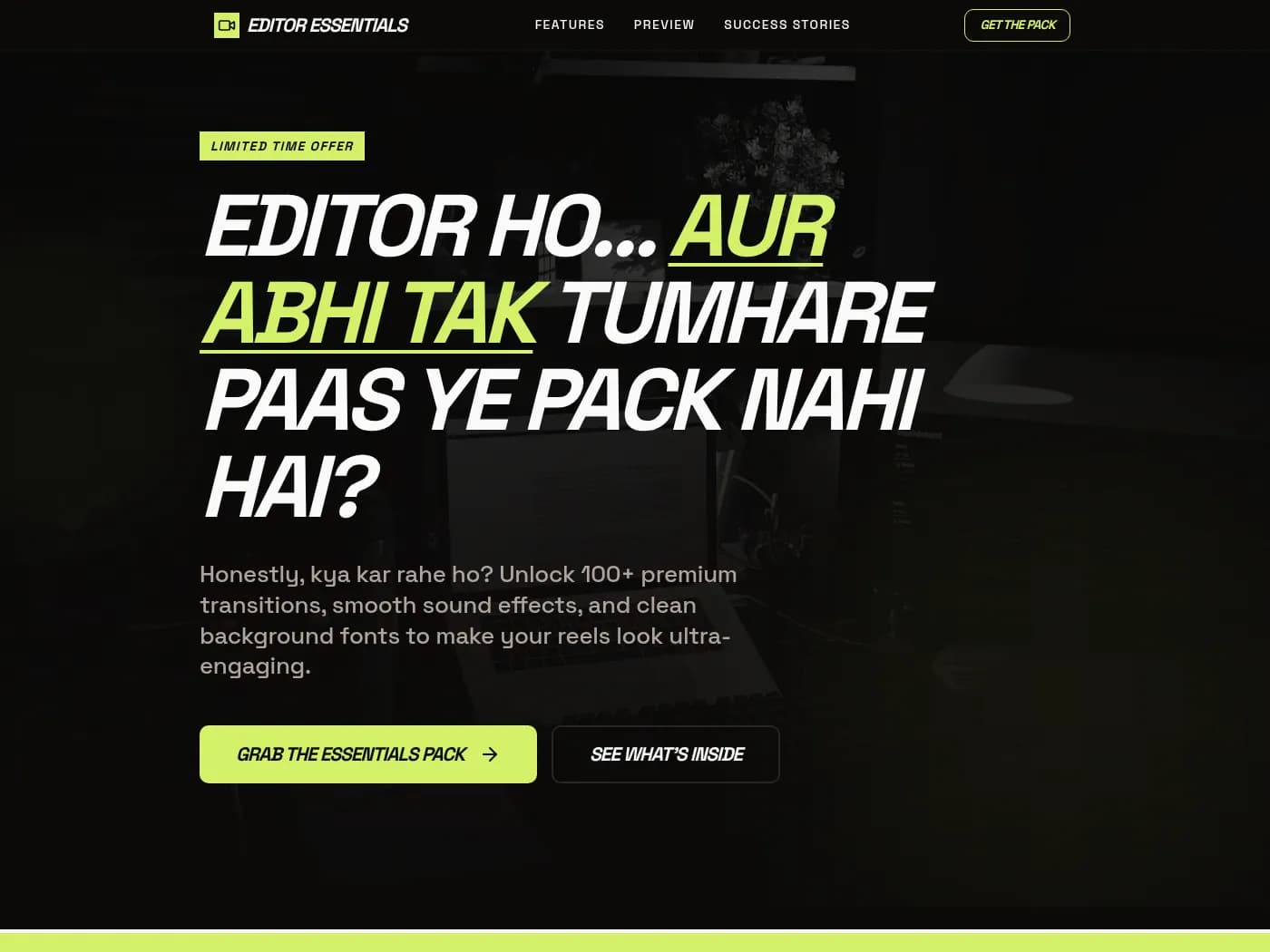 Editor Essentials Pack