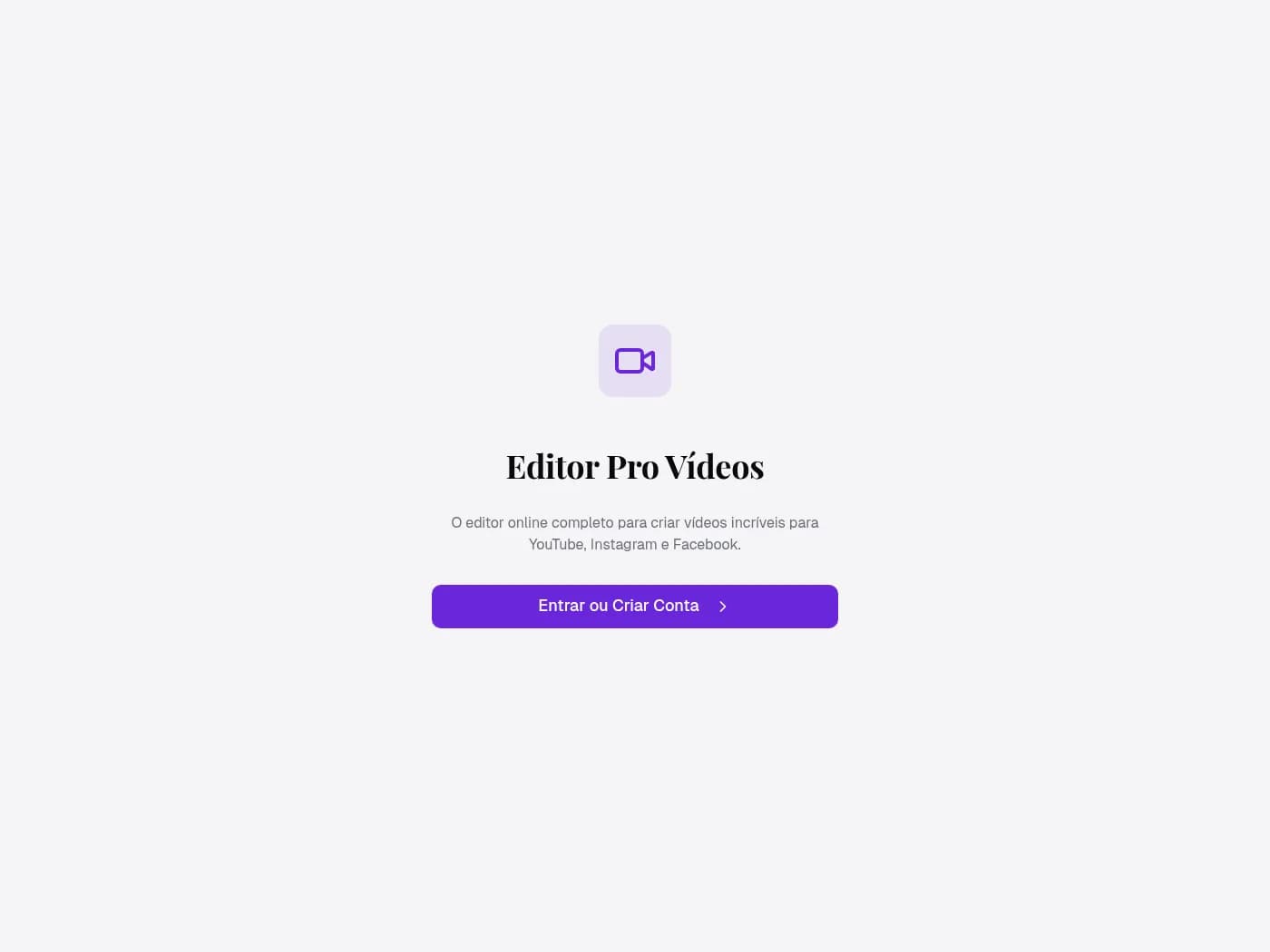 Editor Pro Vídeos Web