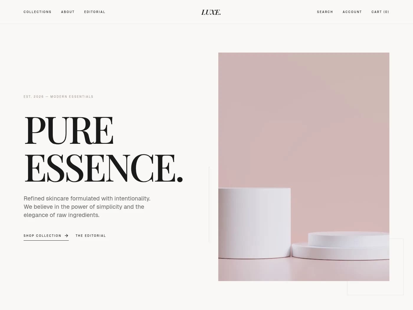 Editorial Luxe Site