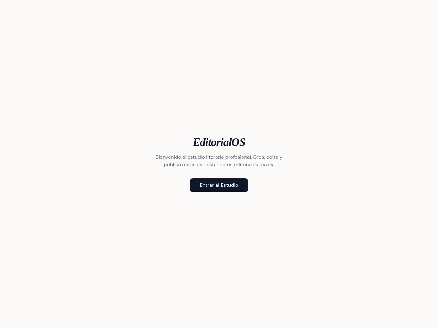 EditorialOS: Literary Studio