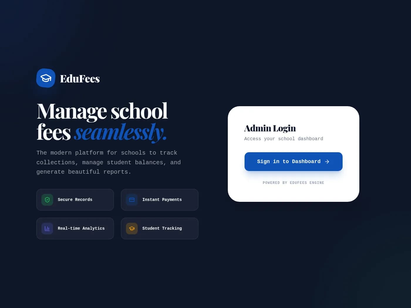 EduFees Admin Panel