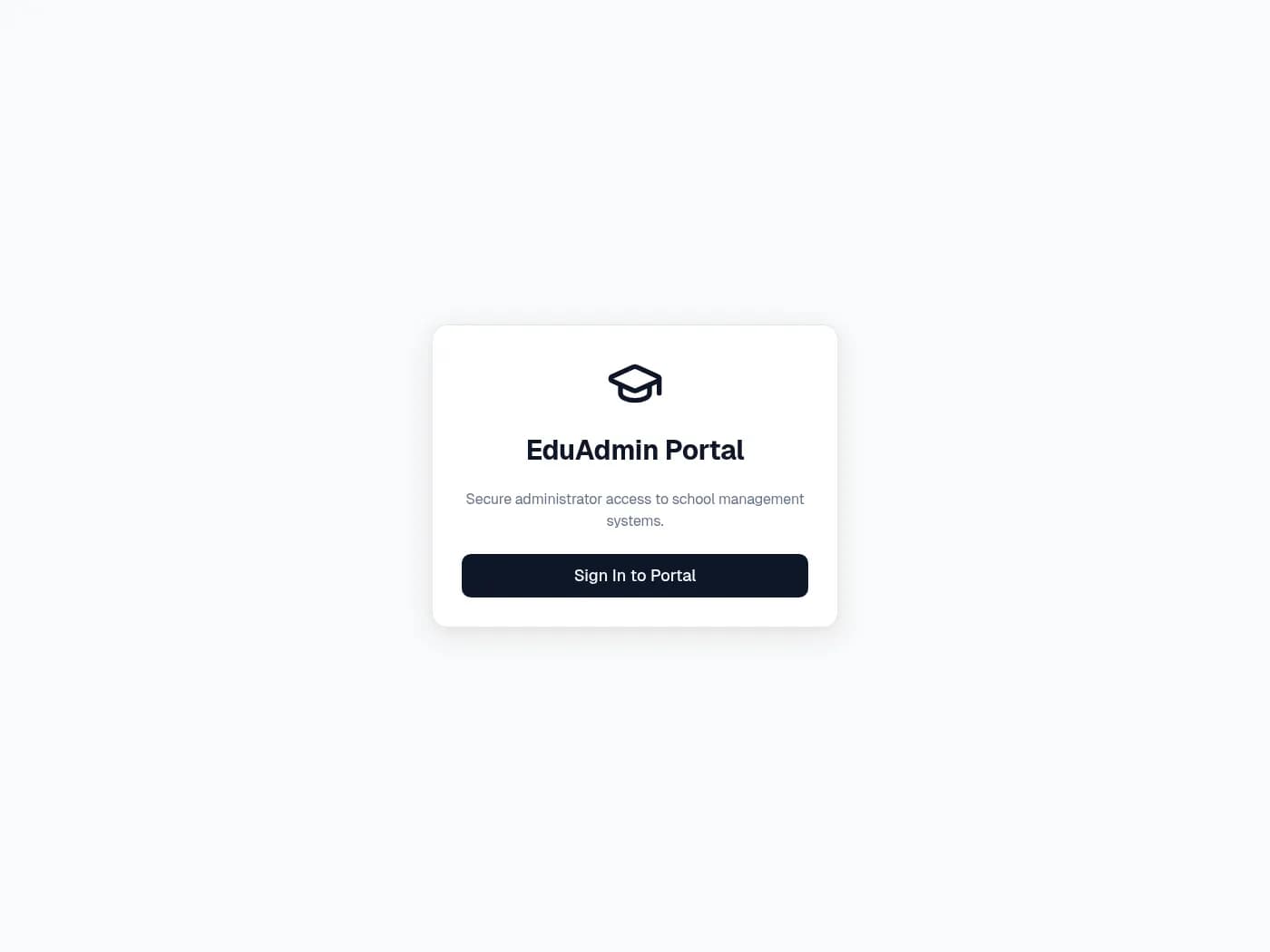 EduAdmin Portal