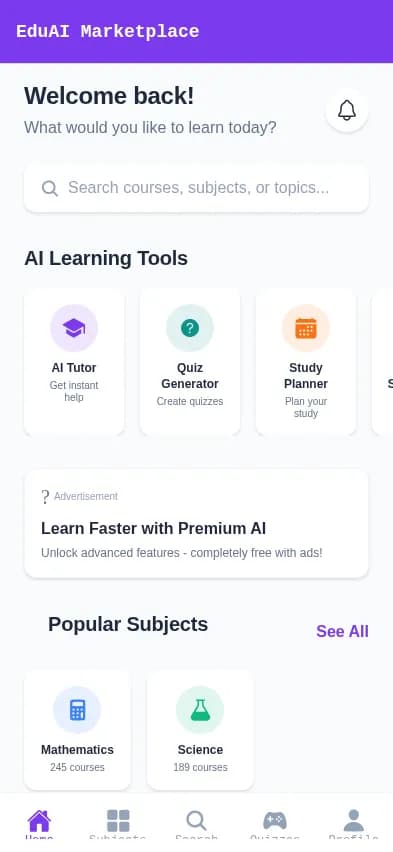 EduAI Marketplace