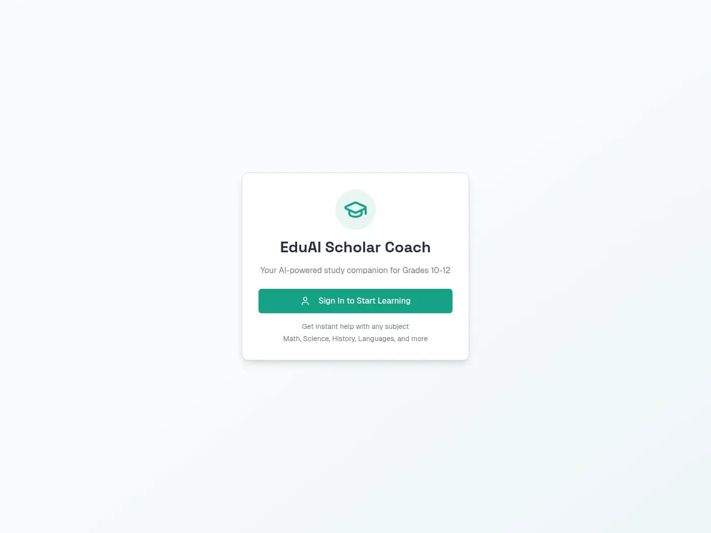 EduAI Scholar Coach