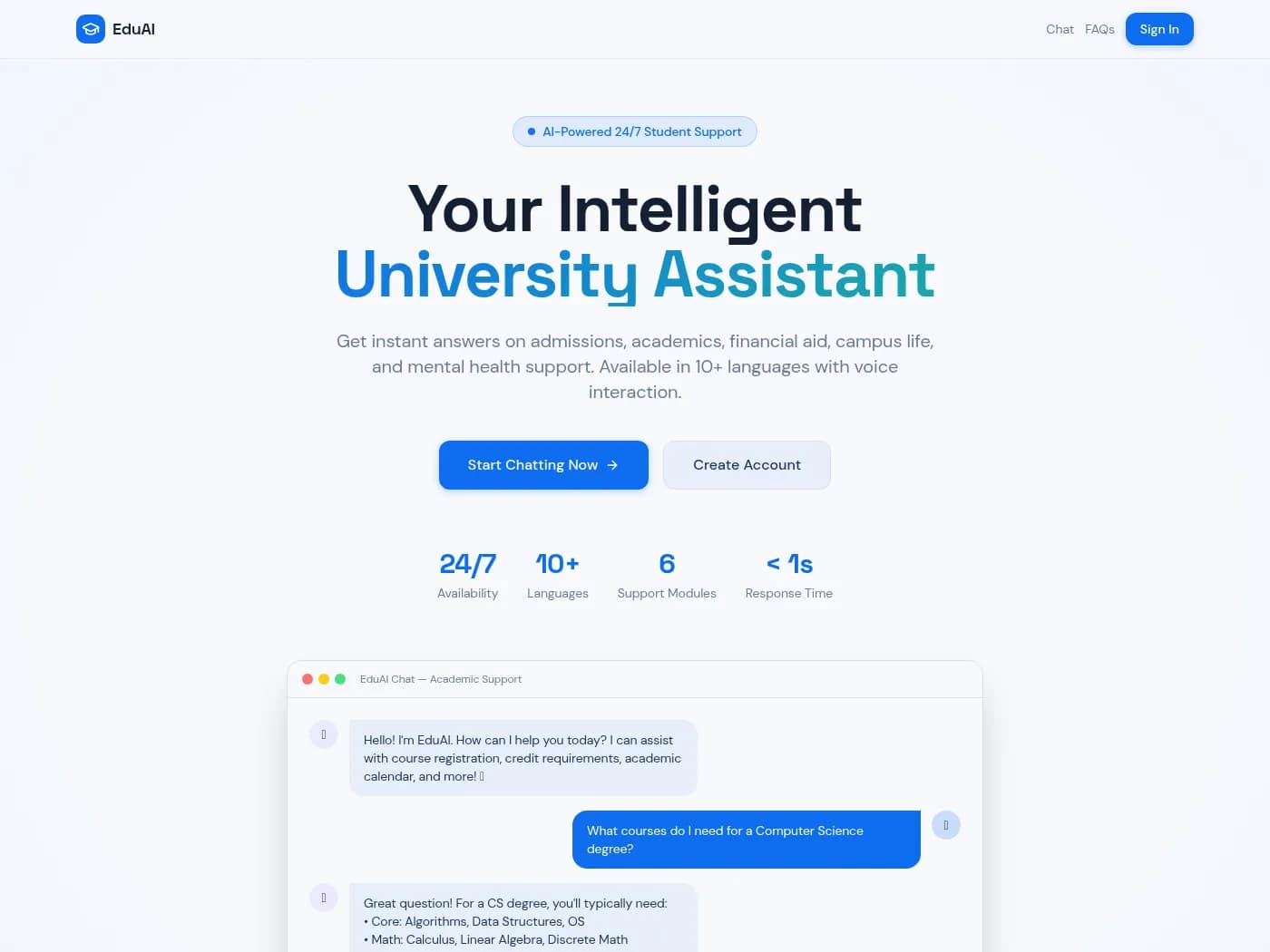 EduAI Student Assistant