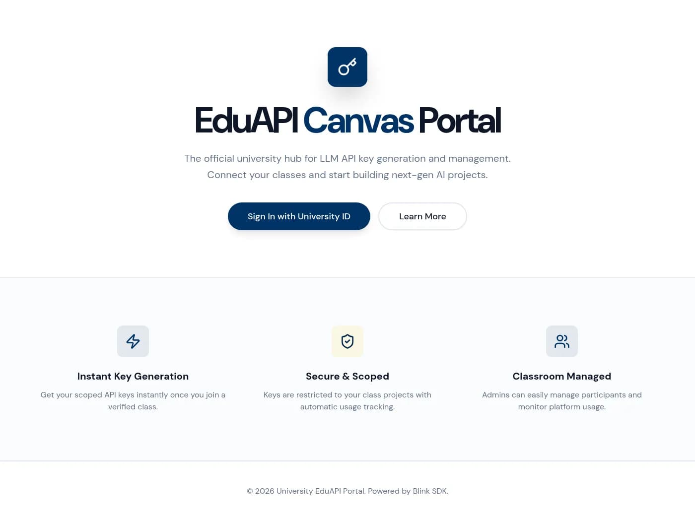 EduAPI Canvas Portal