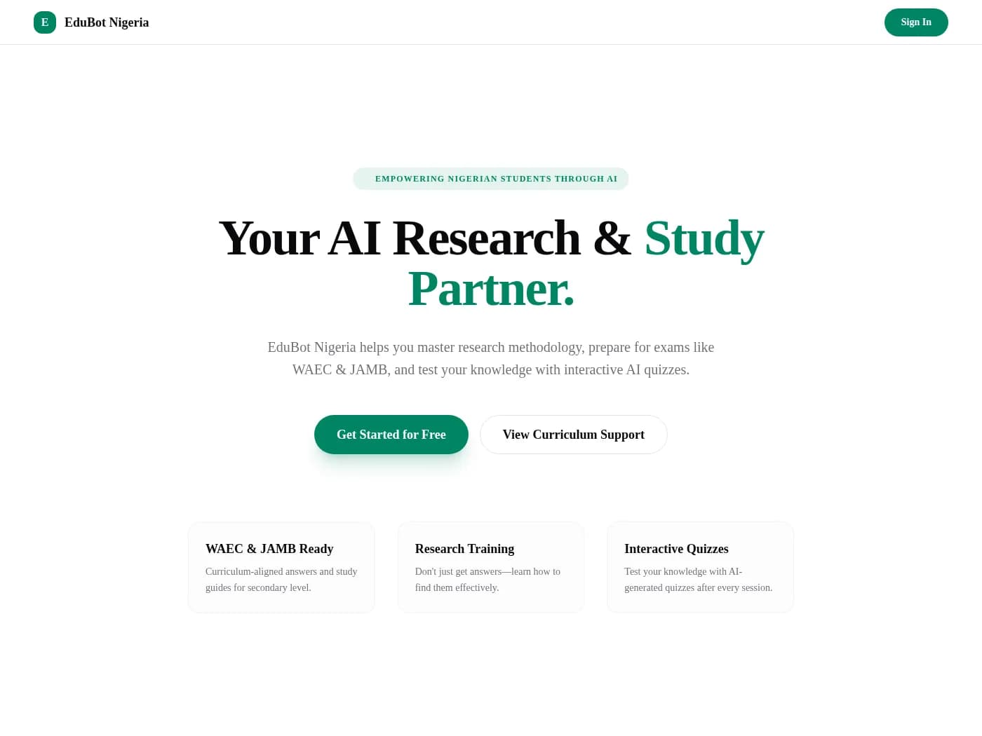 EduBot Nigeria