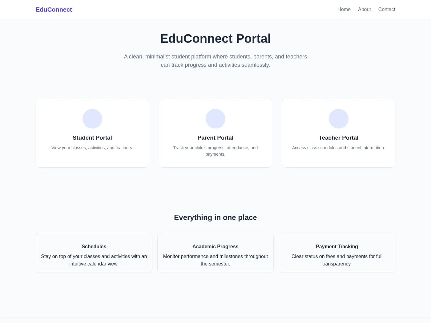 EduConnect Portal