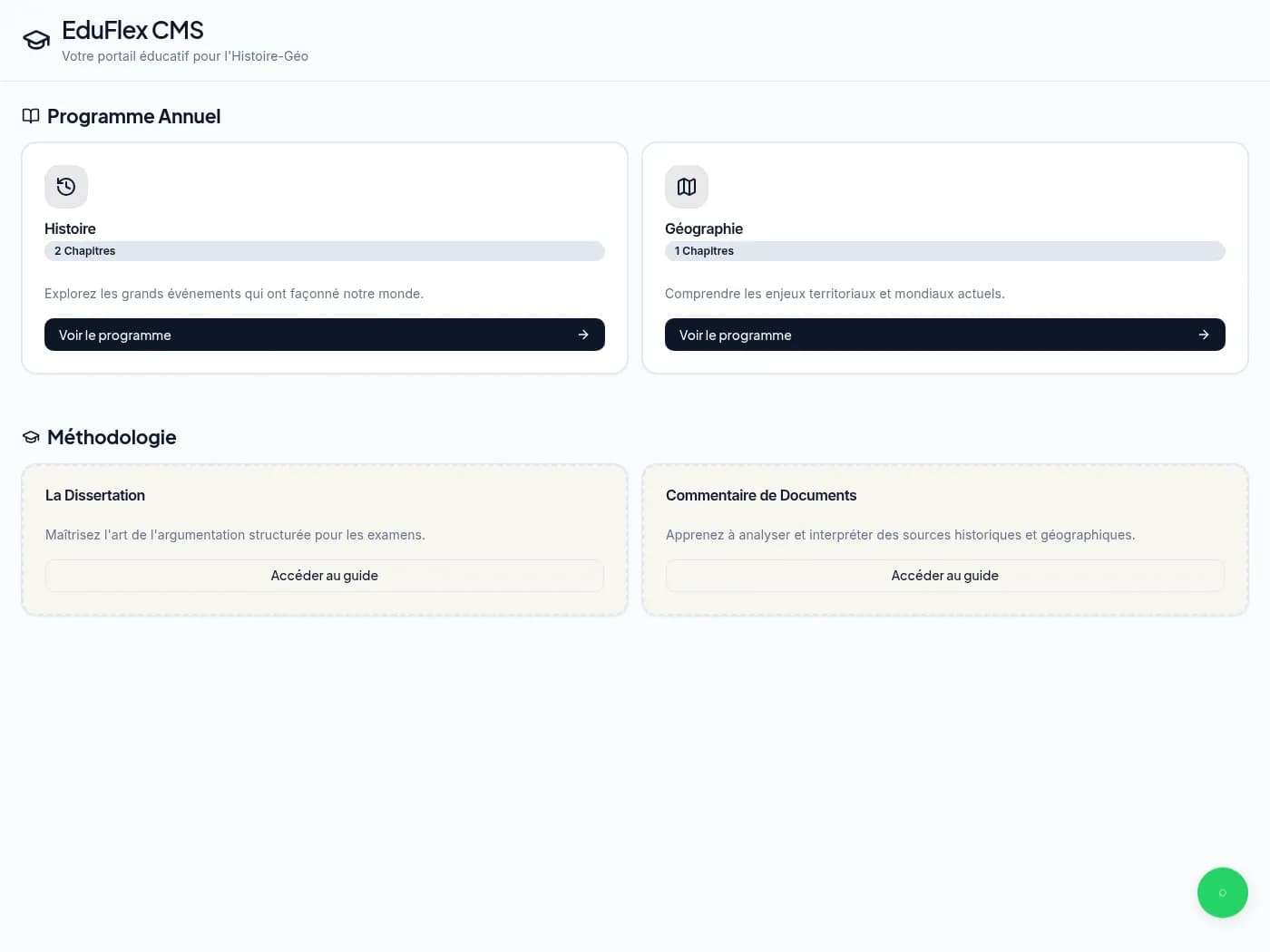 EduFlex CMS for Students