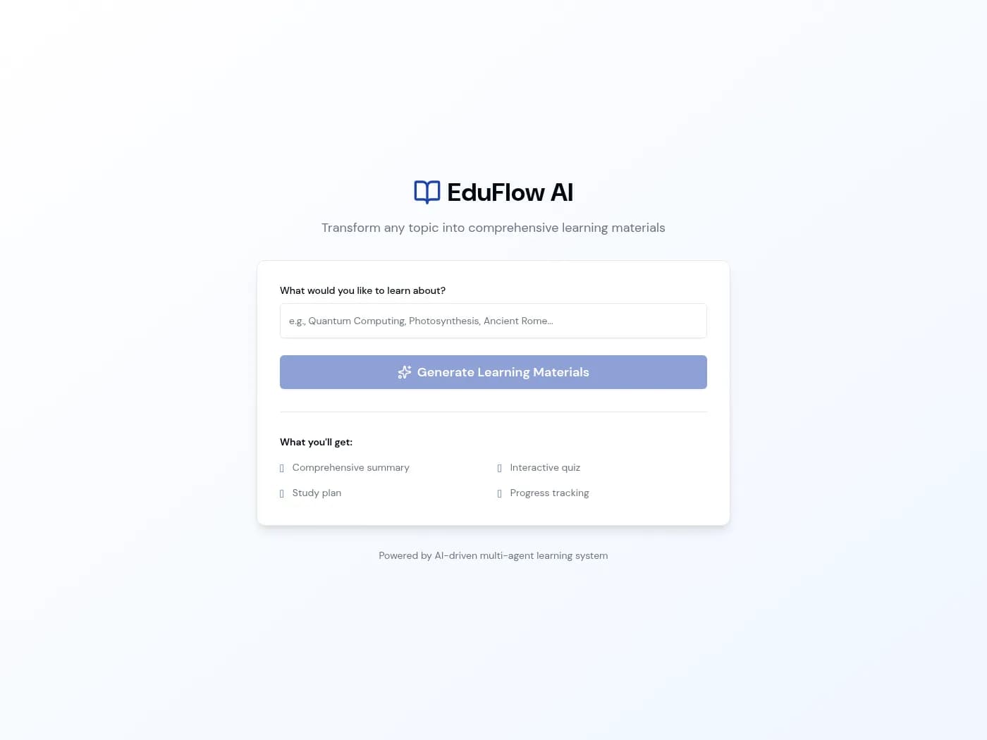 EduFlow AI Companion