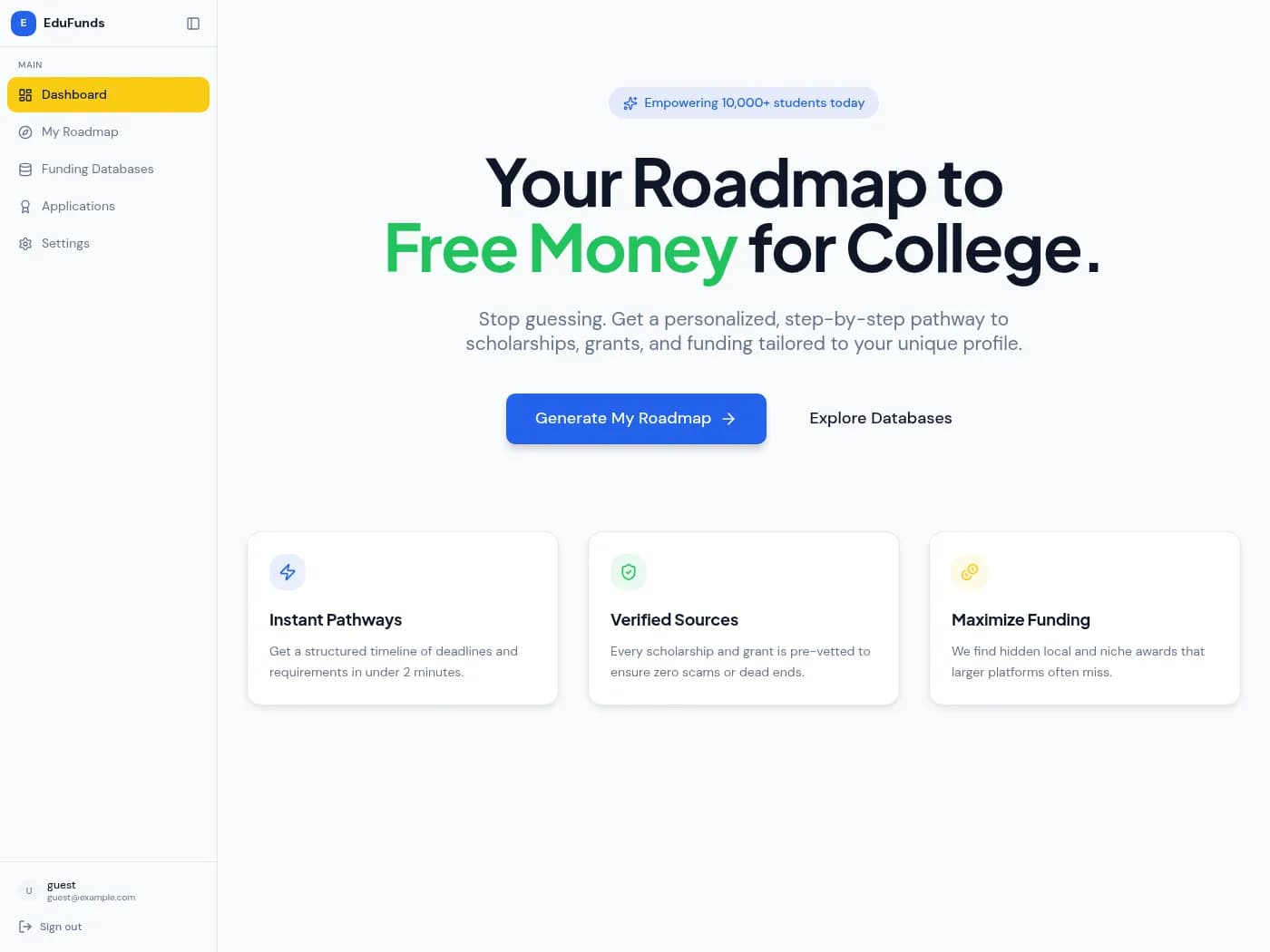 EduFunds Roadmaps