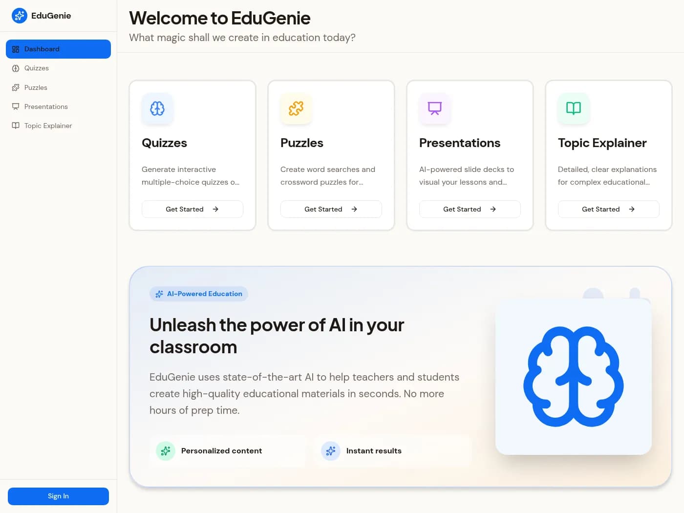 EduGenie Platform