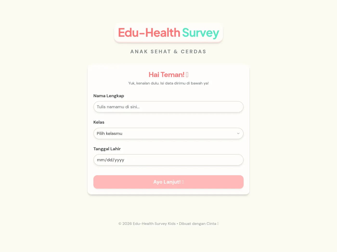 Edu-Health Survey Kids