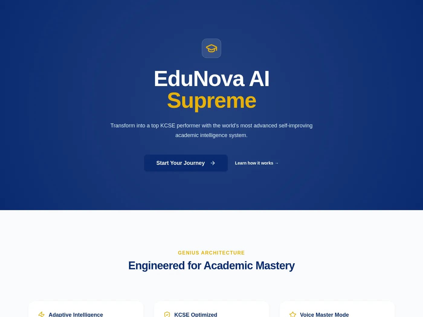 EduNova AI Supreme