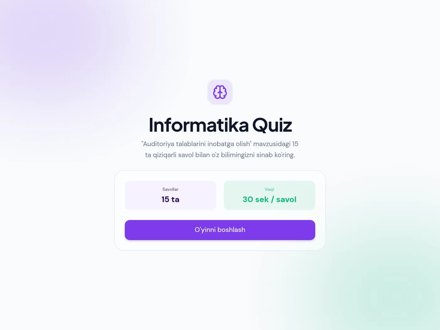 EduQuiz Master