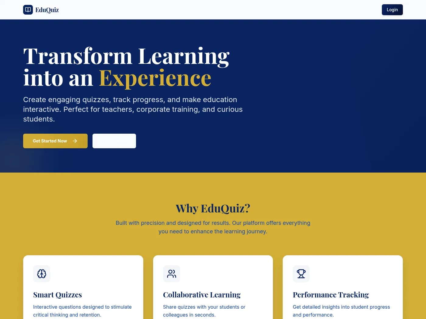 EduQuiz Platform