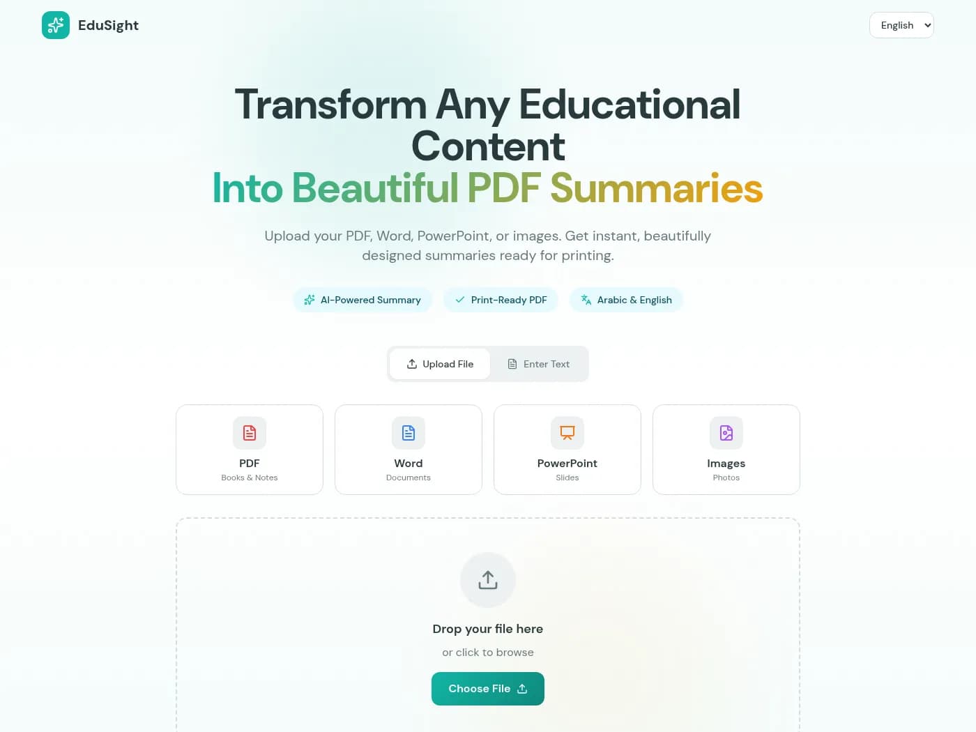 EduSight AI Summaries