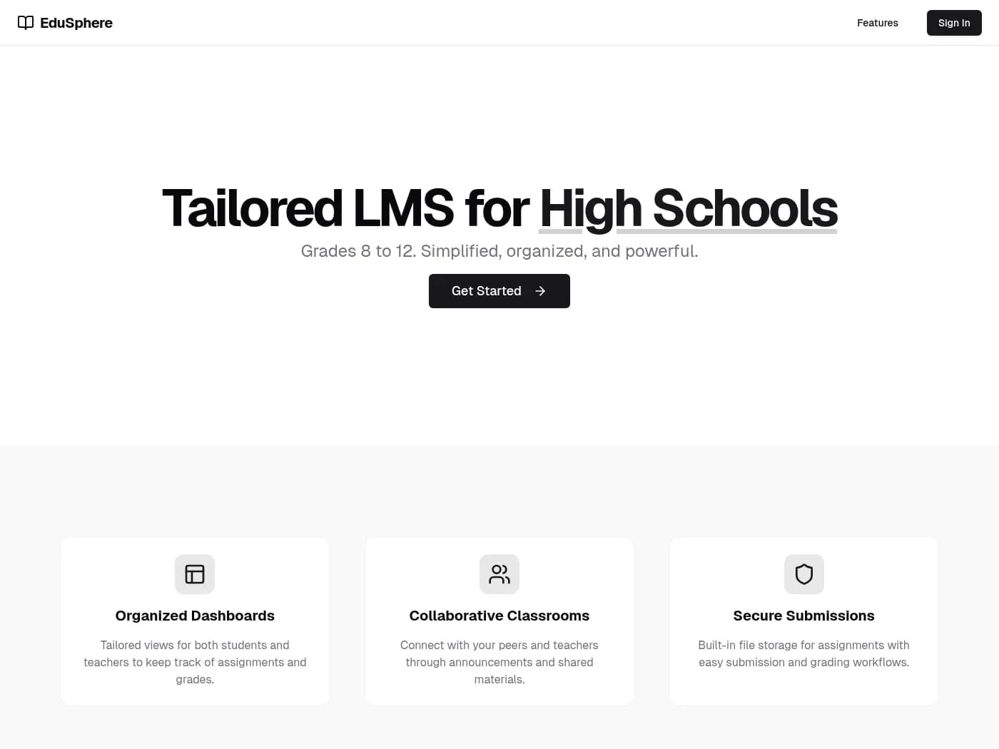 EduSphere for High Schools