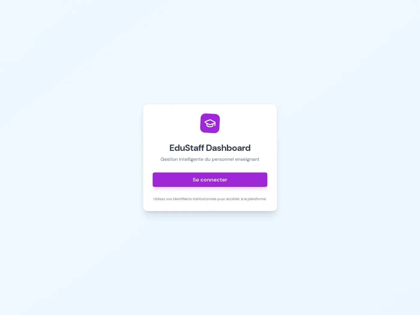 EduStaff Dashboard